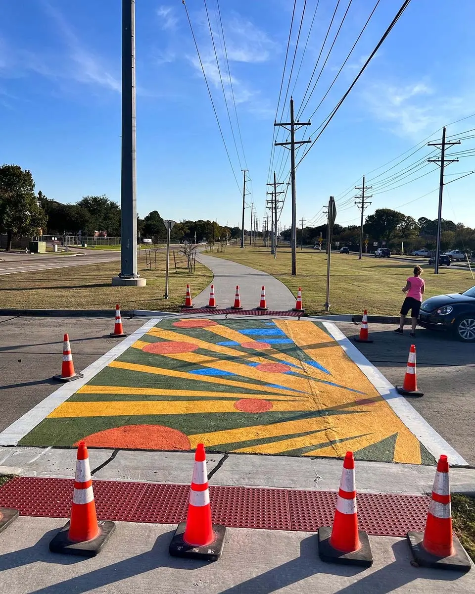 Two Decorative Crosswalks in the city of Lewisville, Texas • Sindazed ...